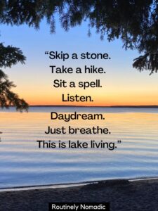 Lake Life Quotes: 95 Perfect Lake Life Sayings - Routinely Shares