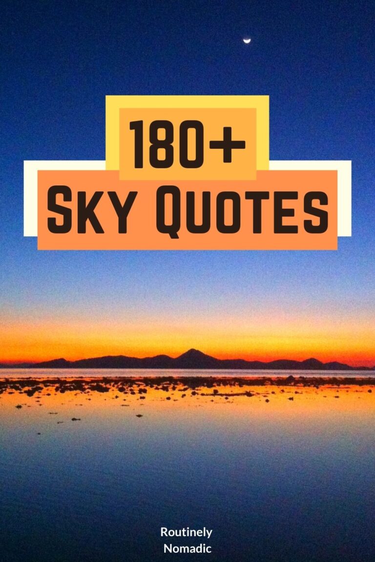 100 Beautiful Short Sky Quotes for Instagram - Routinely Shares
