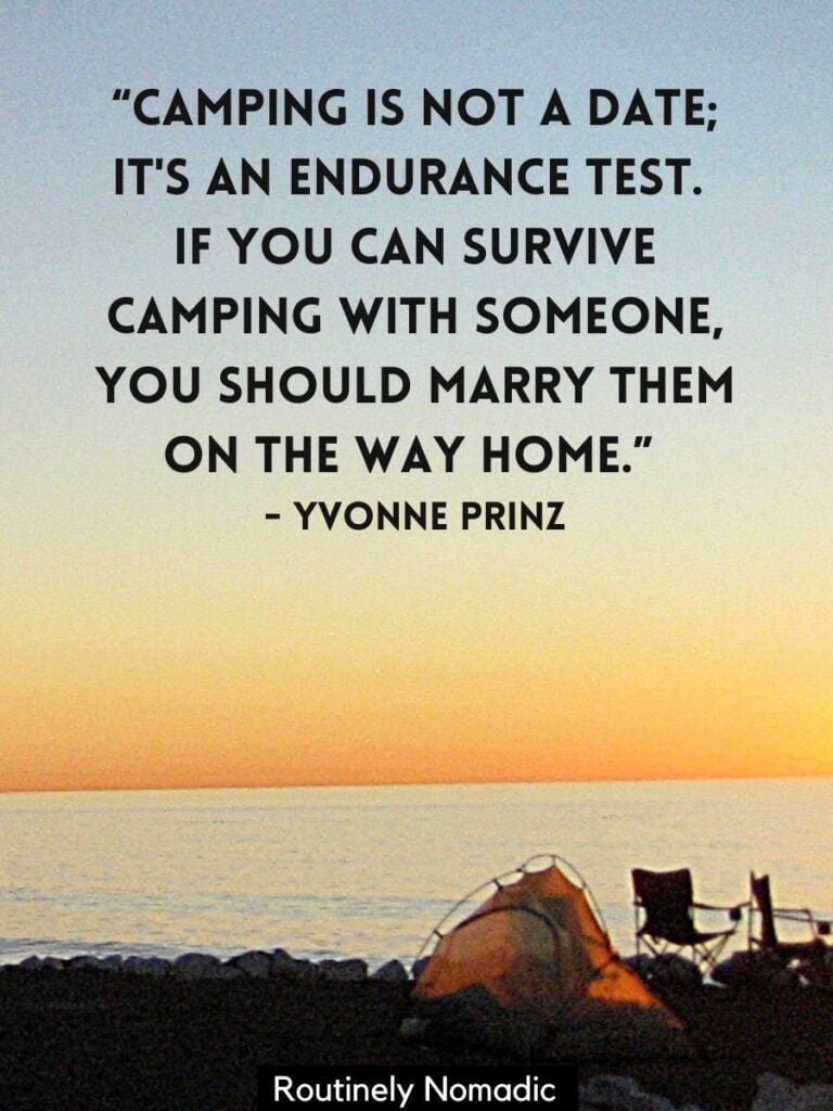 145 Inspiring and Funny Camping Quotes and Sayings - Routinely Shares