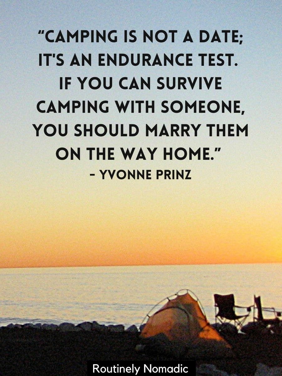145 Inspiring and Funny Camping Quotes and Sayings - Routinely Shares
