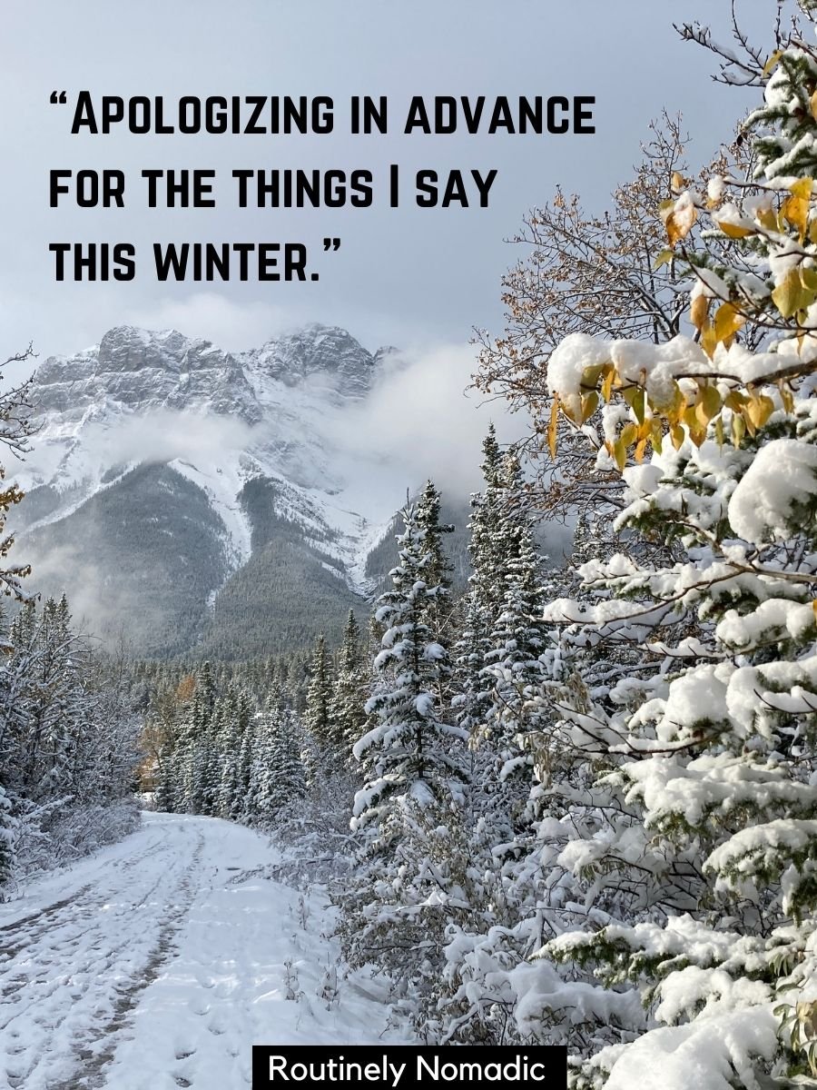 100 Short Winter Quotes for that Cold Weather Aesthetic - Routinely Shares