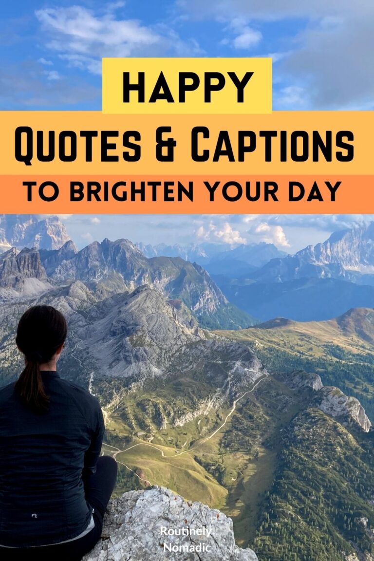 100 Short Happy Quotes for Those Positive Good Vibes - Routinely Shares