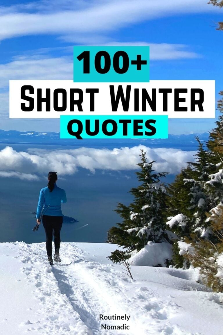 100 Short Winter Quotes for that Cold Weather Aesthetic - Routinely Shares