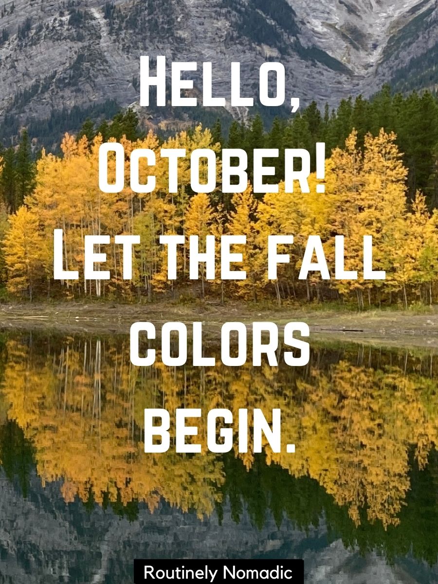 100 Best Hello October Captions for Instagram - Routinely Shares