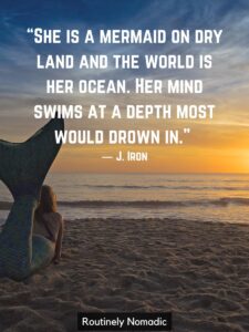115 Inspirational Mermaid Quotes for that into the Blue Aesthetic ...