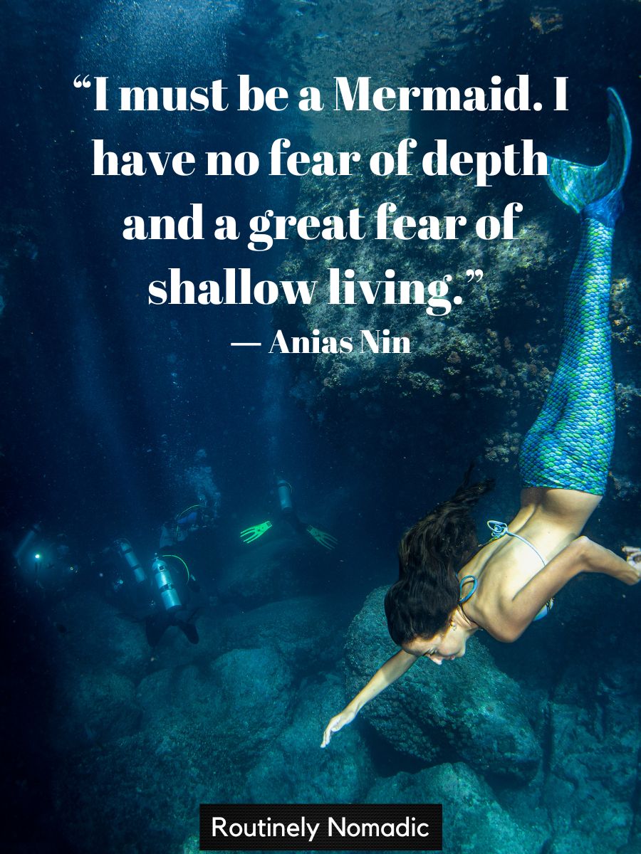 115 Inspirational Mermaid Quotes for that into the Blue Aesthetic ...