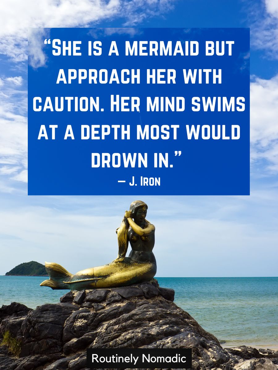 115 Inspirational Mermaid Quotes for that into the Blue Aesthetic ...