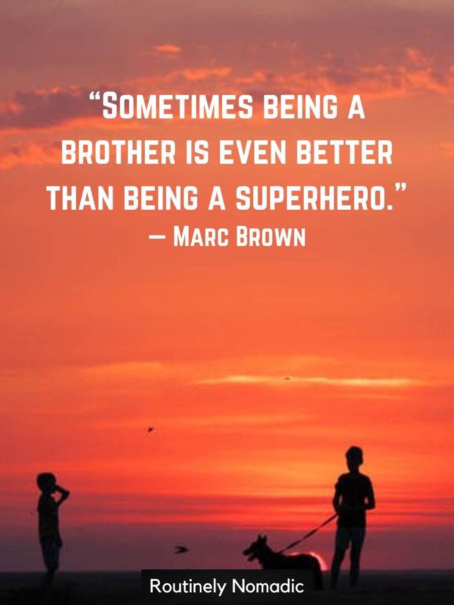 175 Short Brother Quotes for Instagram for that Brotherly Aesthetic ...