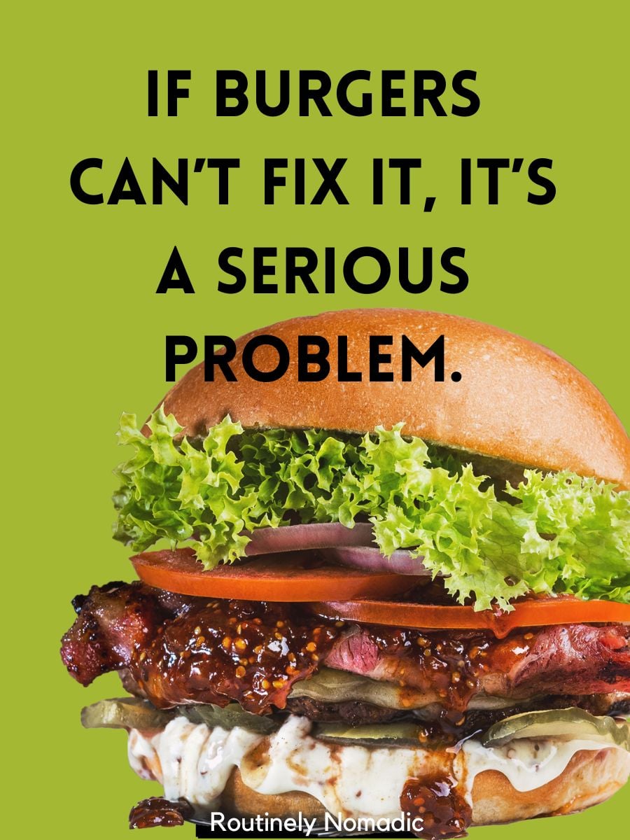 135 Best Burger Captions, Quotes and Puns for Instagram - Routinely Shares