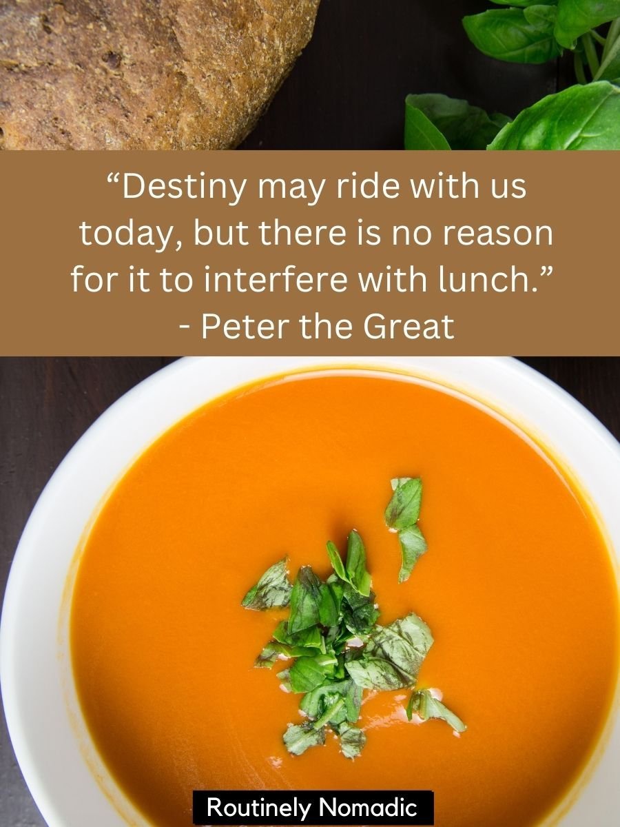 115 Short Lunch Quotes for Instagram - Routinely Shares