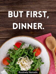 170 Short Dinner Quotes for Instagram Captions - Routinely Shares
