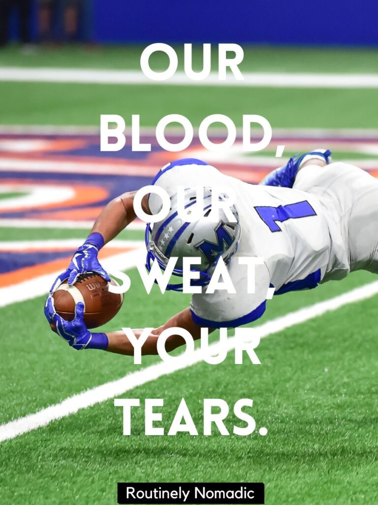 125 Best Football Captions for Game Day - Routinely Shares