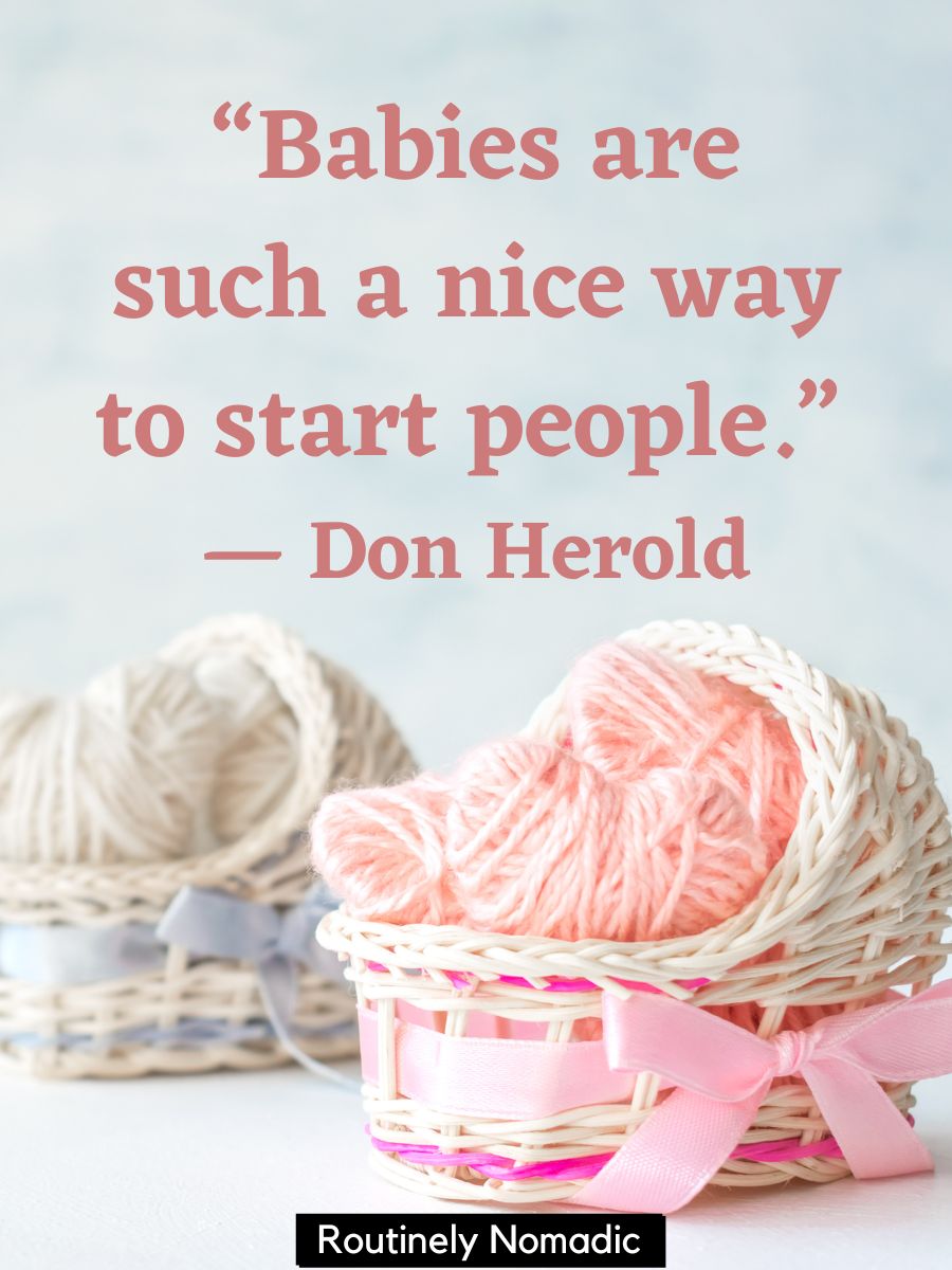 150 Cute and Short Baby Quotes for Instagram - Routinely Shares