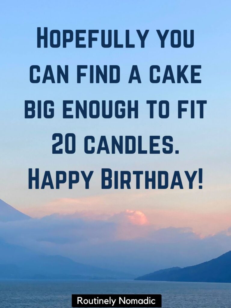 125 Happy 20th Birthday Wishes for that Perfect HBD Message - Routinely ...