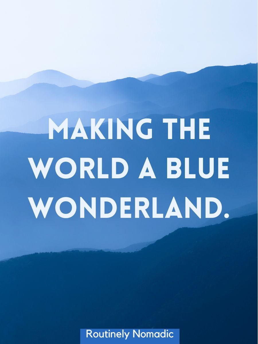 100 Short Aesthetic Blue Quotes for Instagram - Routinely Shares