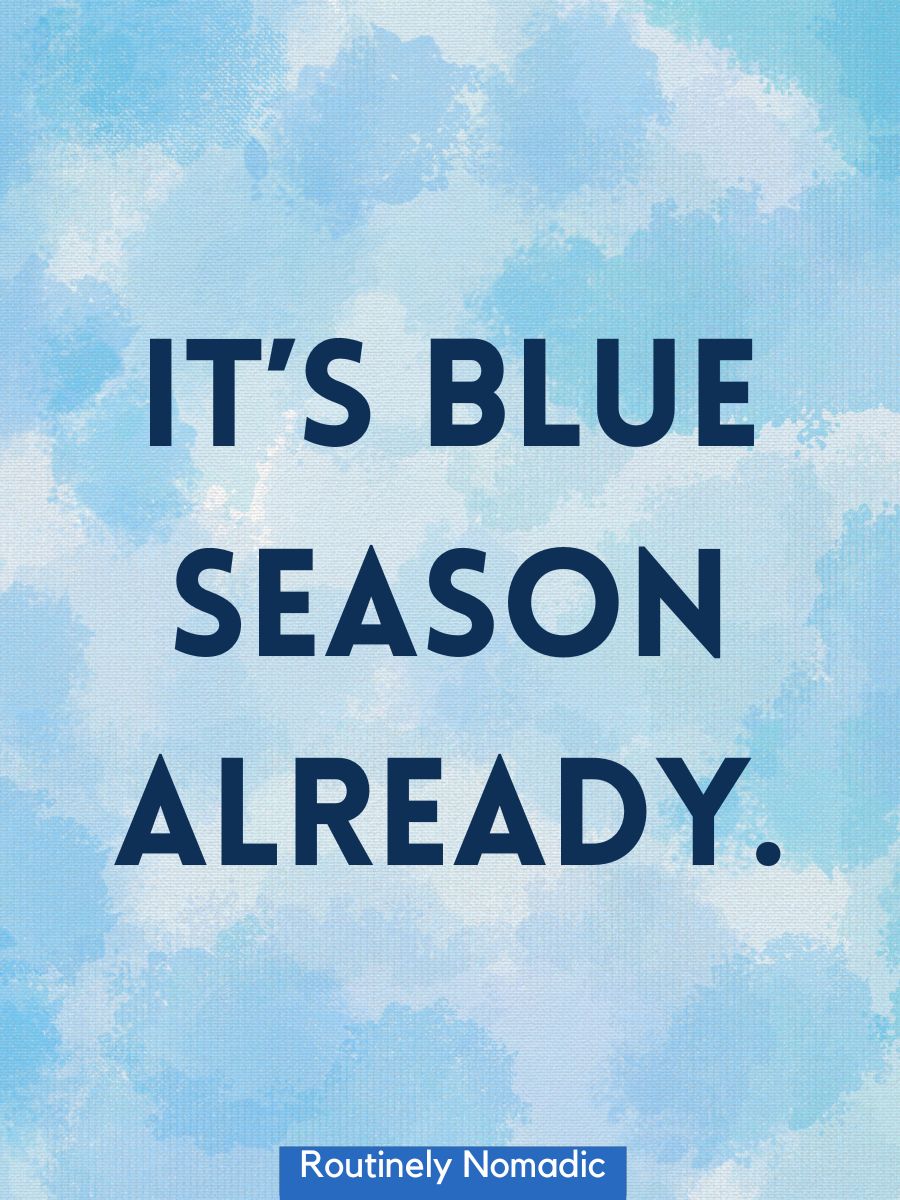 100 Short Aesthetic Blue Quotes for Instagram - Routinely Shares