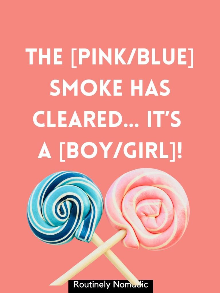 100 Short Gender Reveal Captions and Quotes for that Party Aesthetic ...