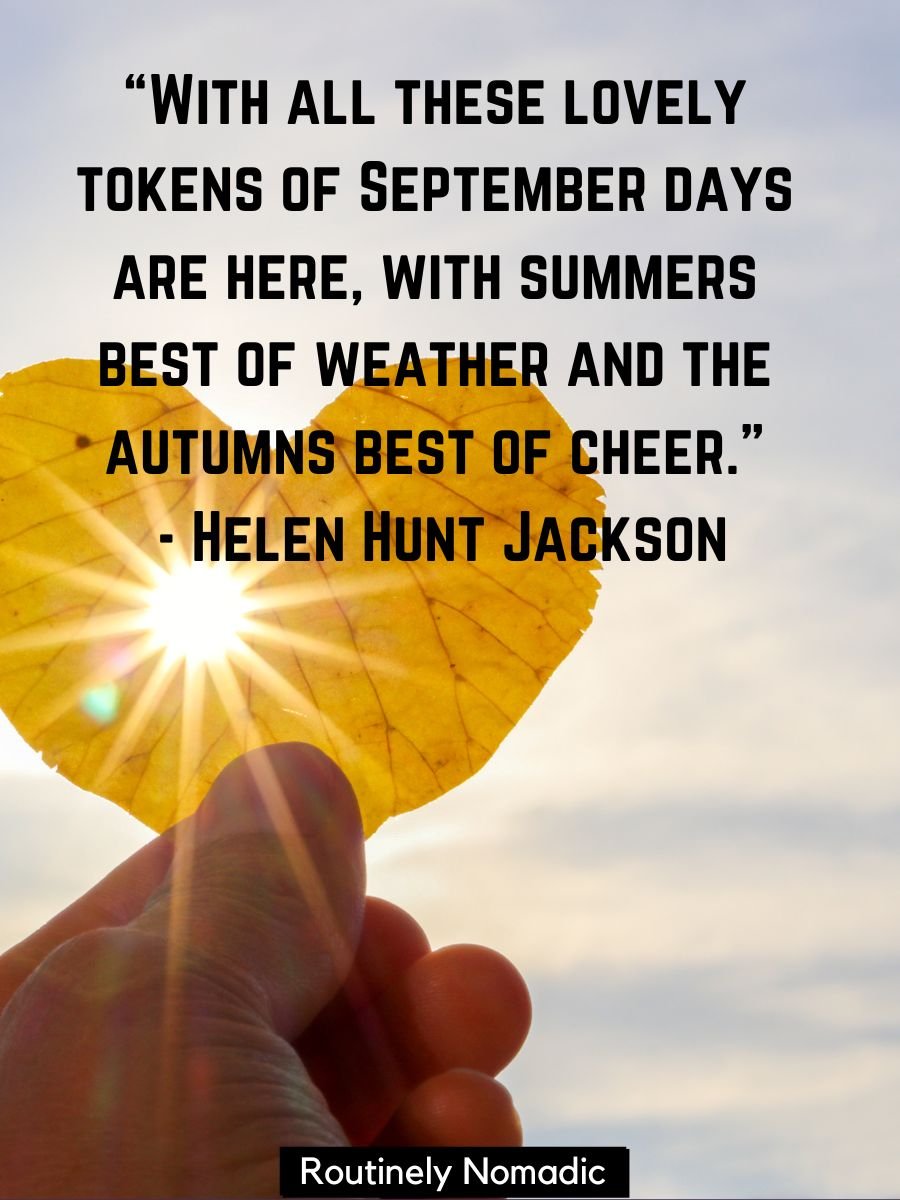 Short September Quotes and Sayings to Welcome Fall - Routinely Shares