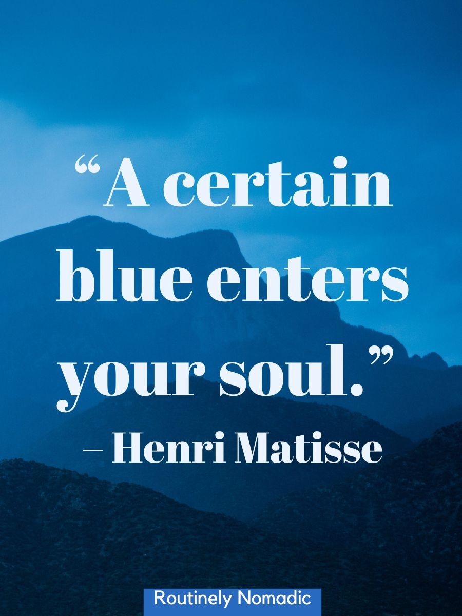100 Short Aesthetic Blue Quotes for Instagram - Routinely Shares