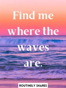 110 Best Wave Captions for Instagram for Ocean Time - Routinely Shares