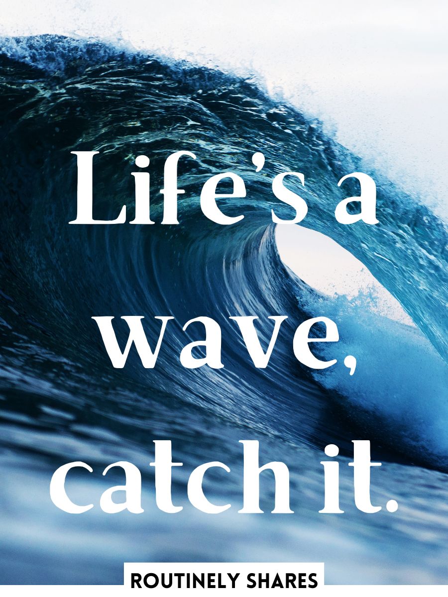 110 Best Wave Captions for Instagram for Ocean Time - Routinely Shares