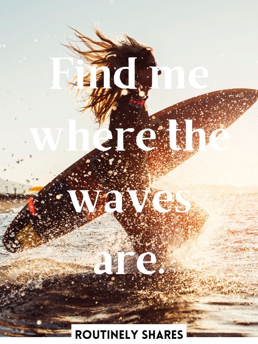 110 Best Wave Captions for Instagram for Ocean Time - Routinely Shares