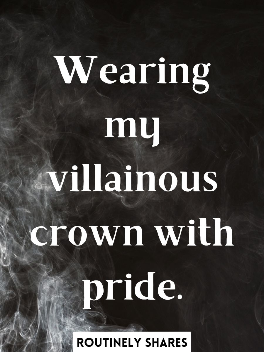 The 100 Best Villain Era Captions for Instagram to Put the World on Notice - Routinely Shares