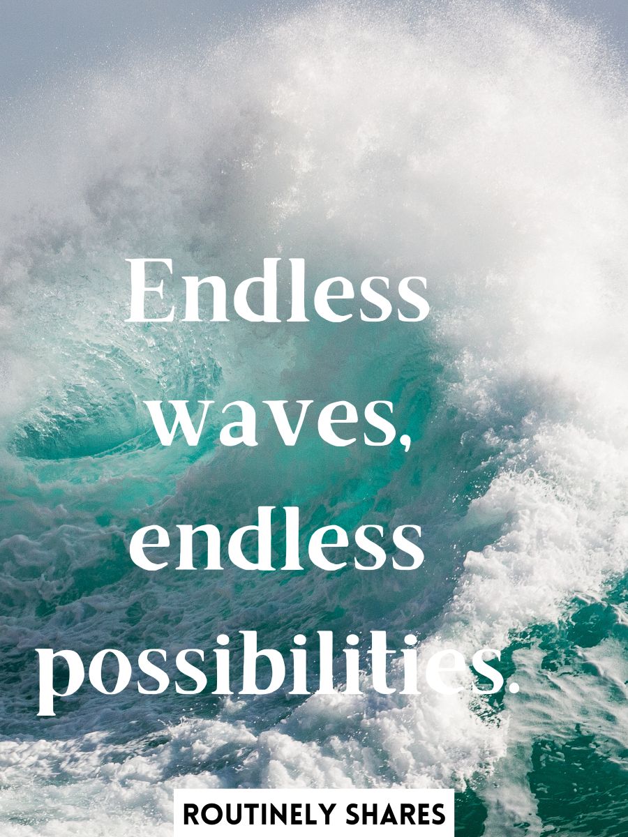 110 Best Wave Captions for Instagram for Ocean Time - Routinely Shares