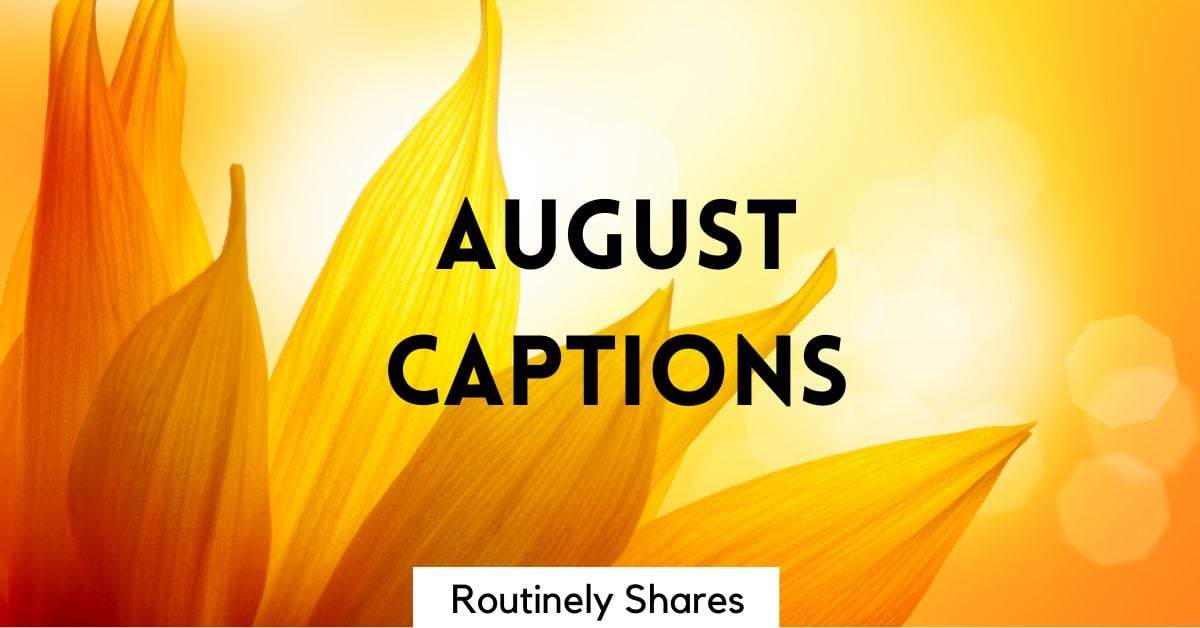 100 Best Welcome August Captions to Say Hello to the Best Summer Month ...