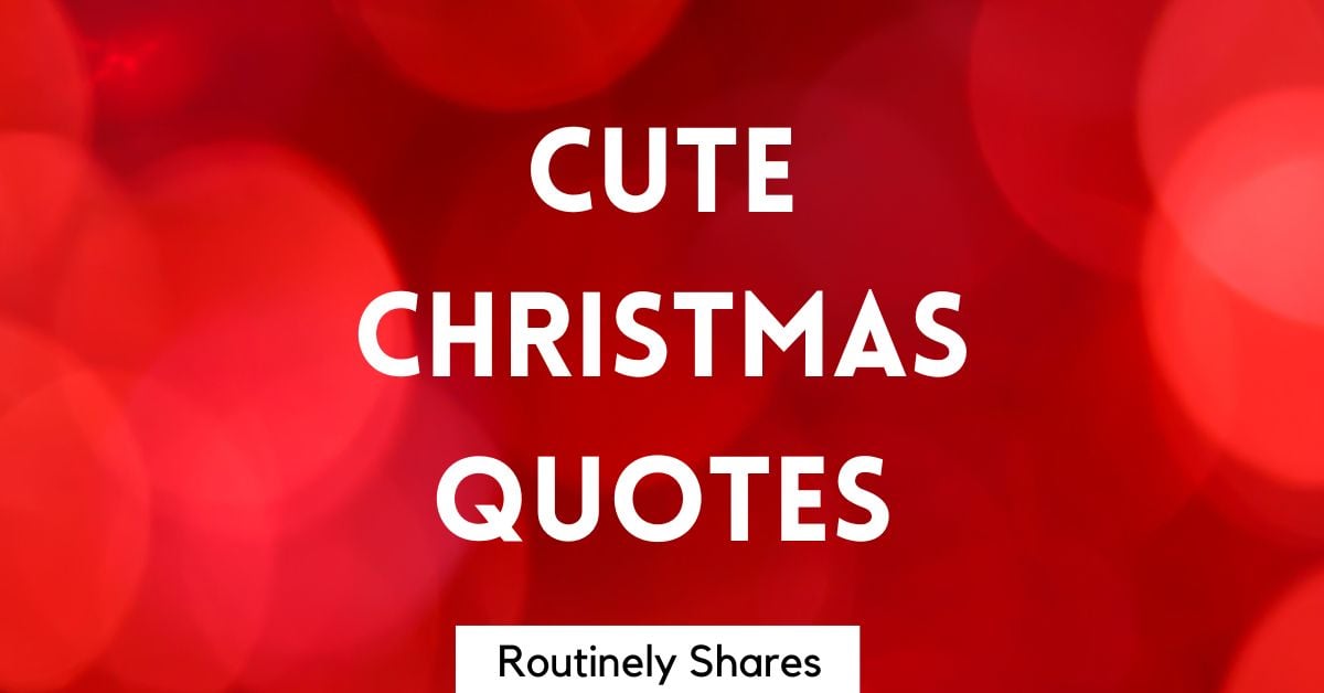 100 Cute Christmas Quotes and Wishes for a Merry Holiday Season ...