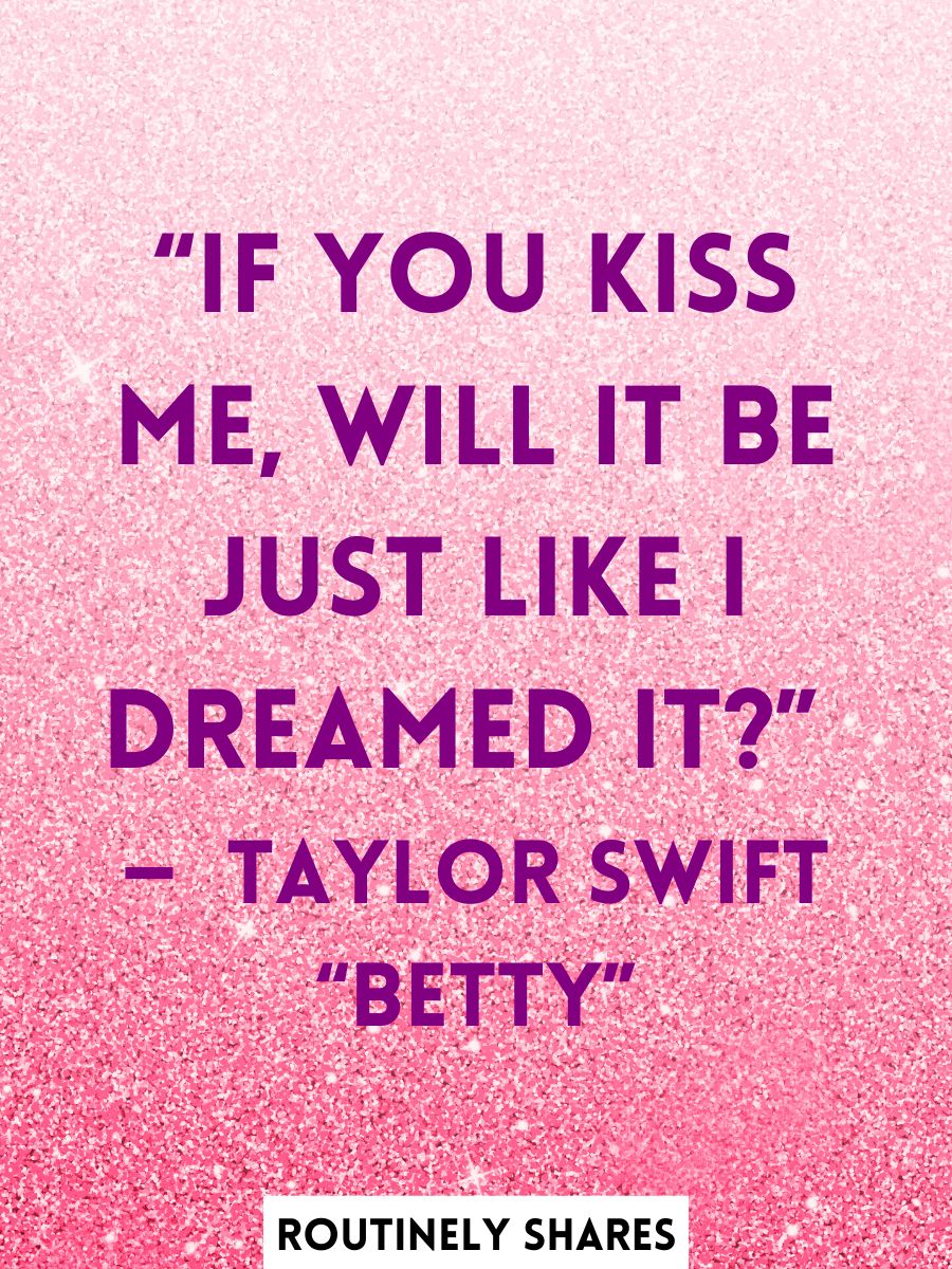 Romantic Taylor Swift Love Lyrics and Quotes for Captions - Routinely ...