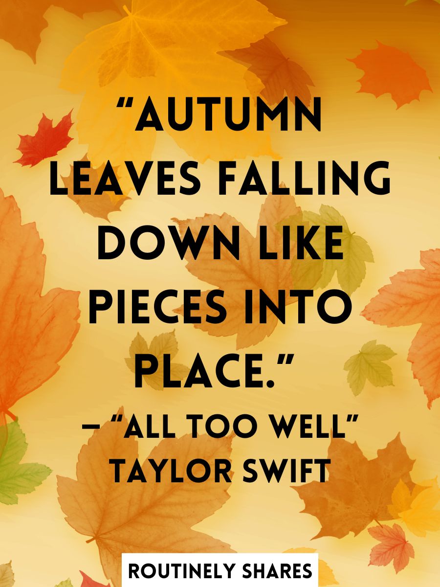 Combine the Autumn Season With the Song With the 165 Best Taylor Swift ...