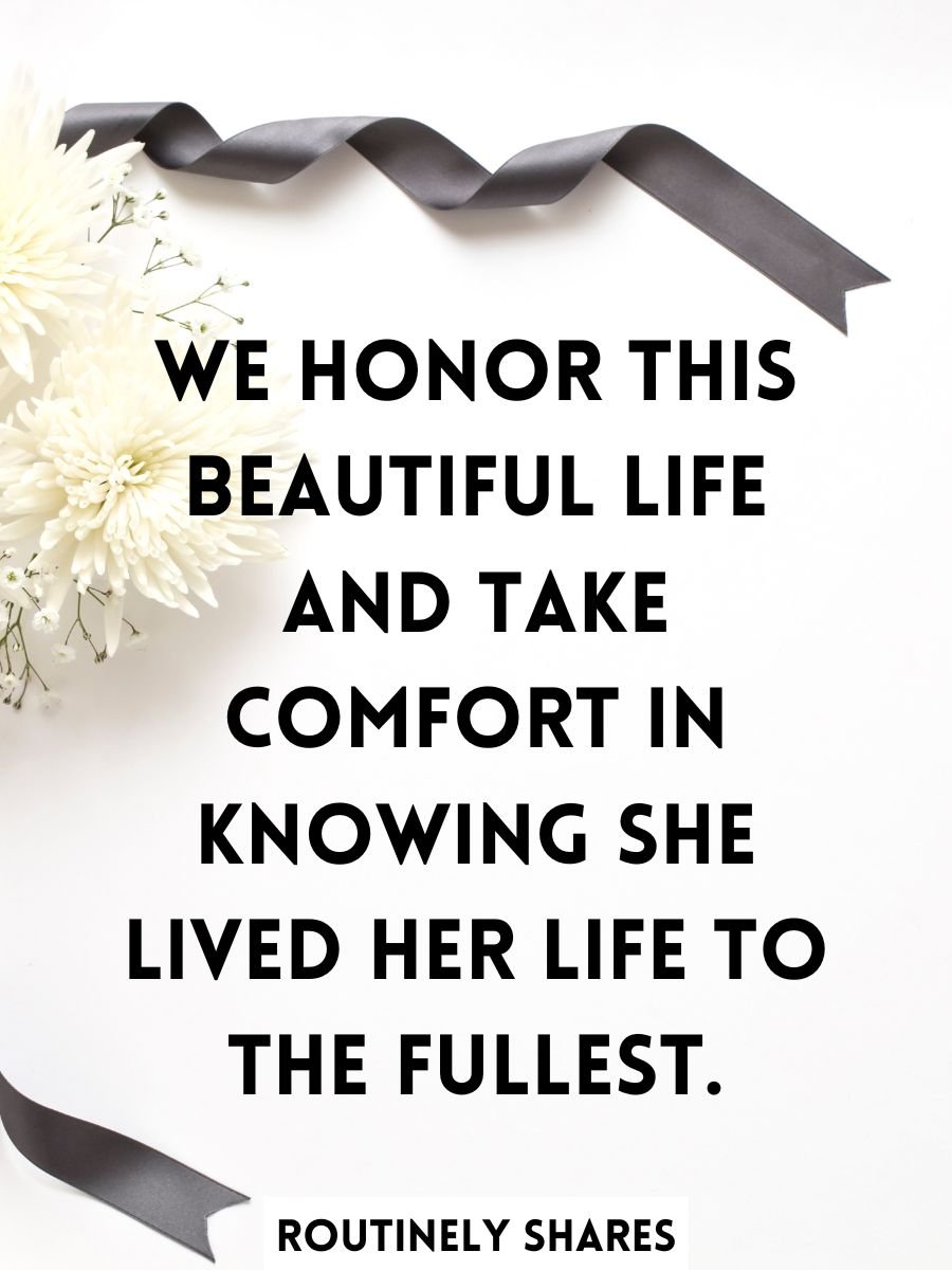 Short and Beautiful Celebration of Life Quotes and Sayings for ...