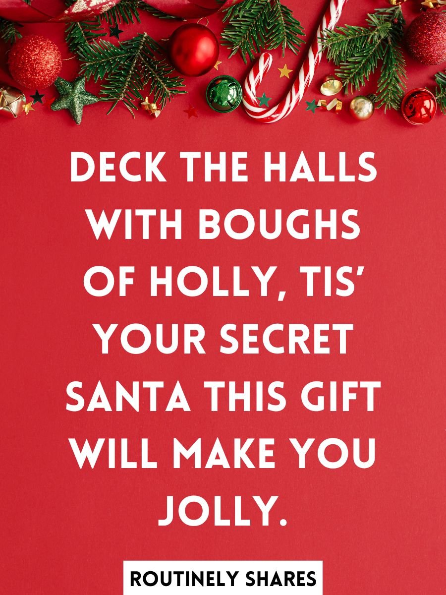The 170 Best Secret Santa Messages and Captions - Routinely Shares