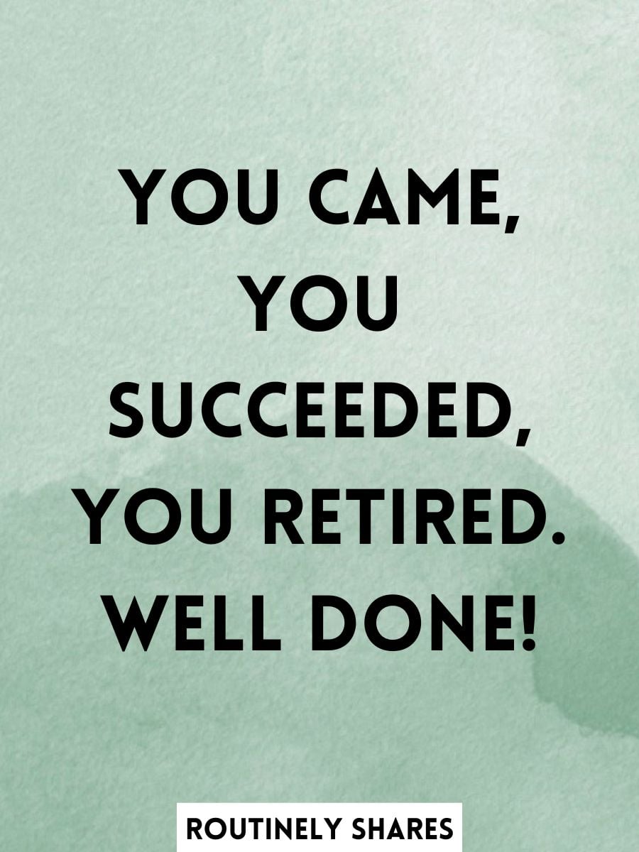 Short Happy Retirement Wishes and Messages for Cards - Routinely Shares