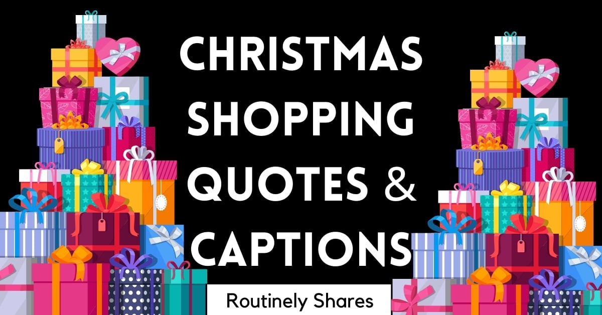 Cute and Funny Christmas Shopping Quotes and Captions - Routinely Shares