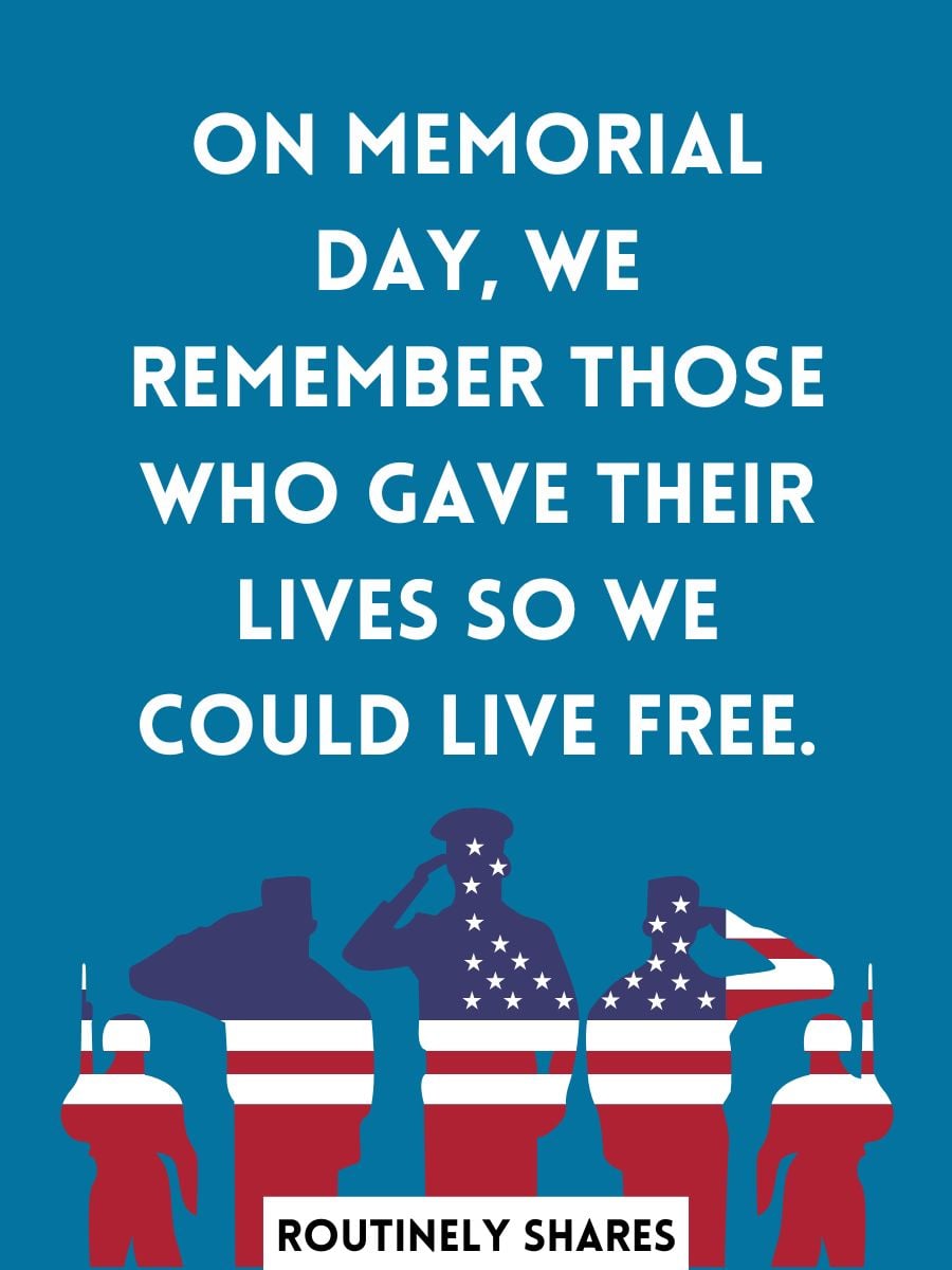 Short and Patriotic Happy Memorial Day Letter Board Quotes and Sayings ...