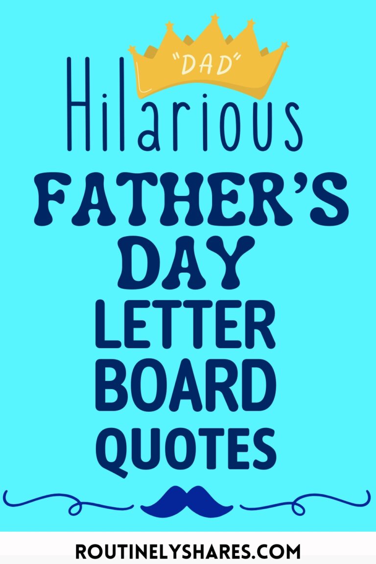 Funny Father’s Day Letter Board Quotes and Sayings to Make Him Laugh ...