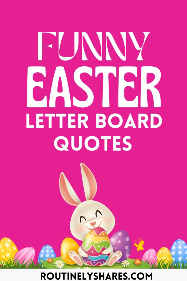 Funny Easter Letter Board Quotes and Sayings - Routinely Shares