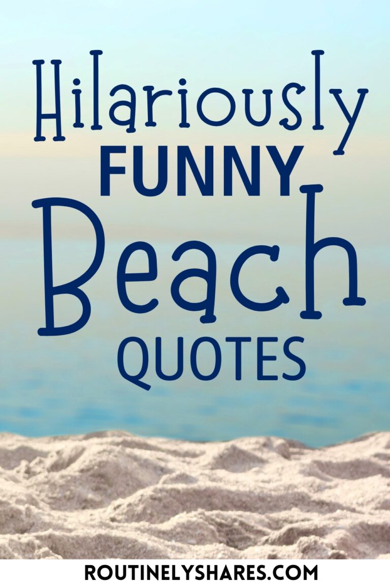 Funny Beach Captions and Short Quotes to Make Them Laugh - Routinely Shares