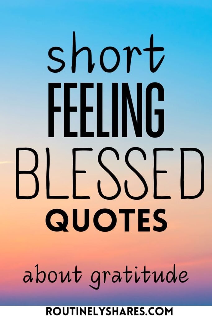150 Feeling Blessed Quotes About Gratitude and Being Thankful ...