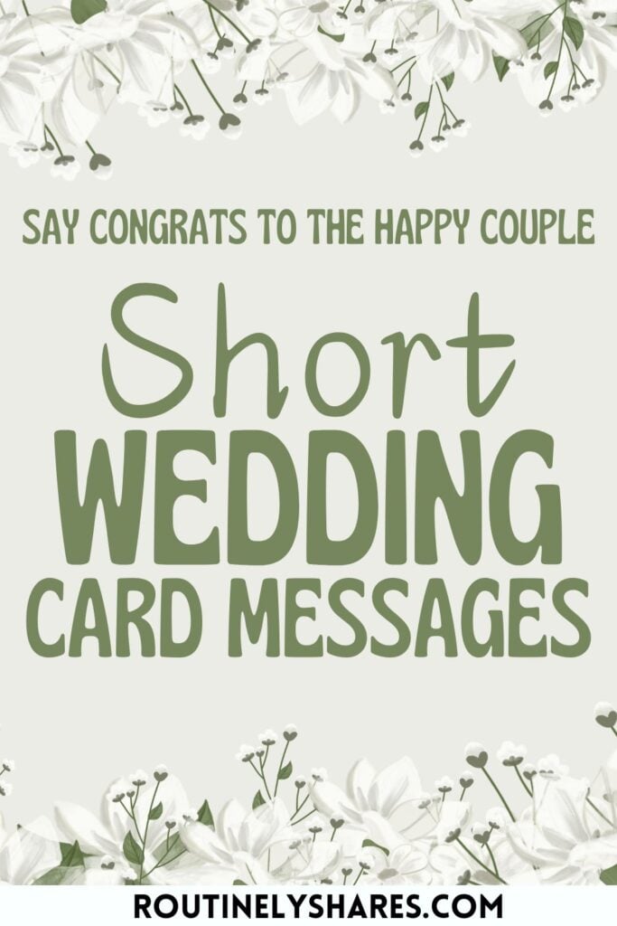 Wedding Card Messages, Quotes and Wishes to Tell the Happy Couple ...