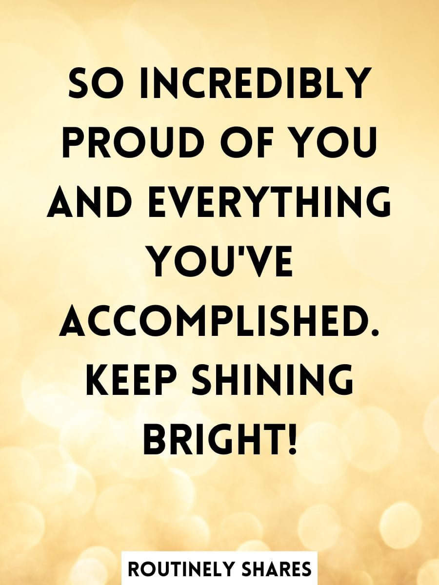Short and Heartfelt I’m Proud of You Quotes, Sayings and Messages ...