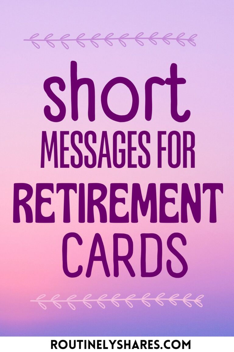 Short Happy Retirement Wishes and Messages for Cards - Routinely Shares