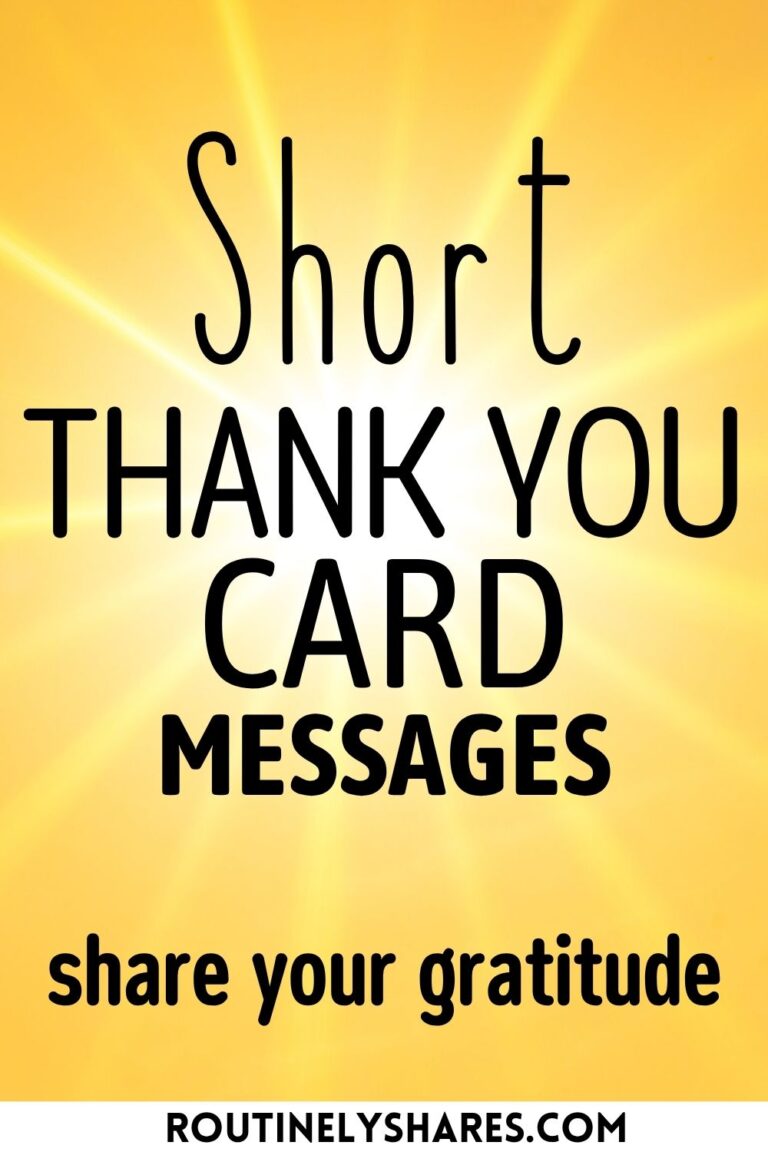 Short Thank You Messages to Share Your Gratitude - Routinely Shares