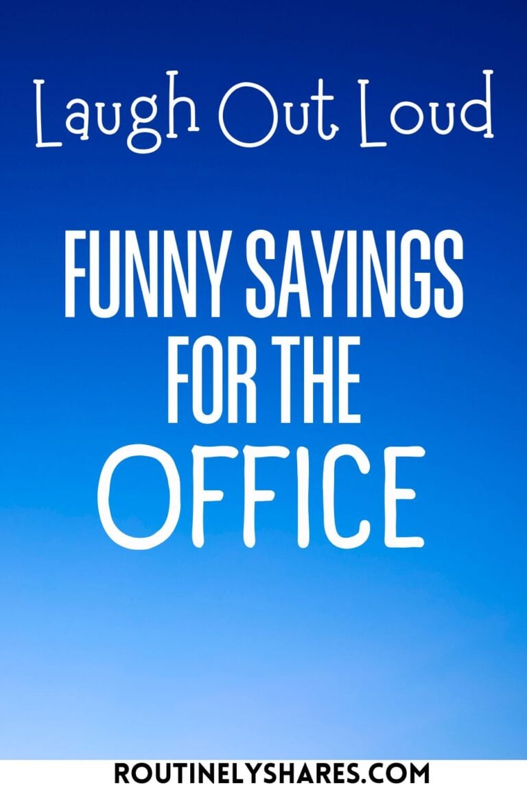 Short Funny Work Sayings to Add Humor to the Workplace and Make Them ...