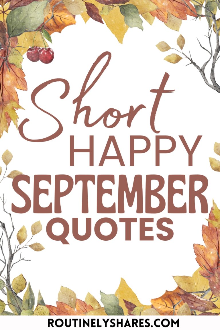 Short September Quotes and Sayings to Welcome Fall - Routinely Shares