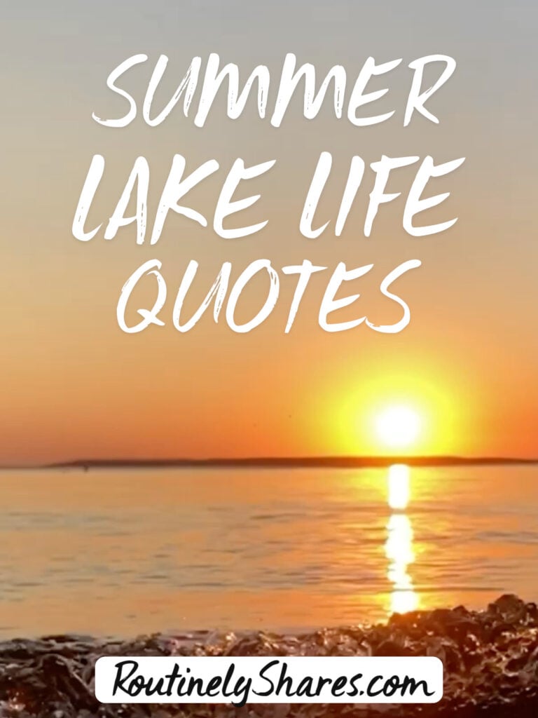 Lake Life Quotes: 95 Perfect Lake Life Sayings - Routinely Shares