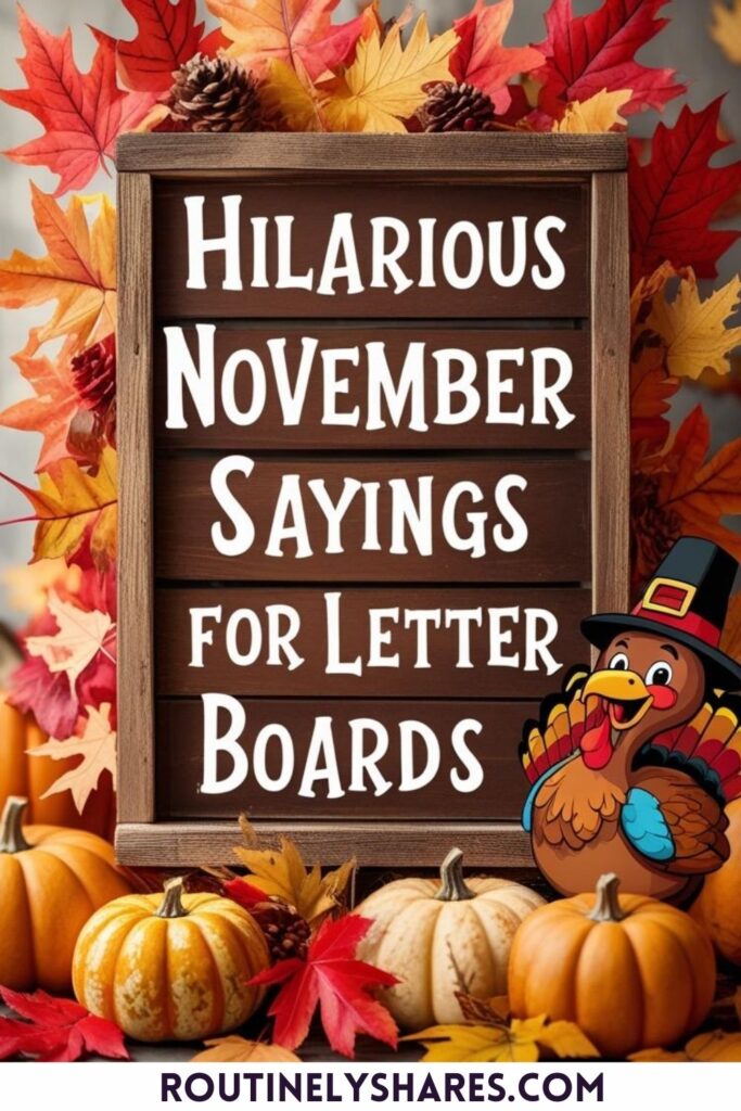 Funny November Letter Board Quotes and Sayings - Routinely Shares