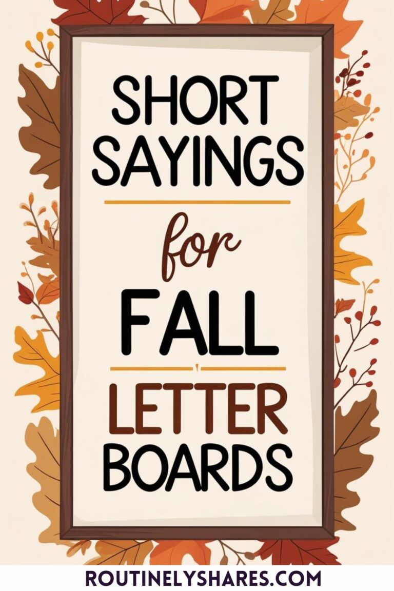 Short Fall Letter Board Quotes and Sayings to Welcome Autumn ...
